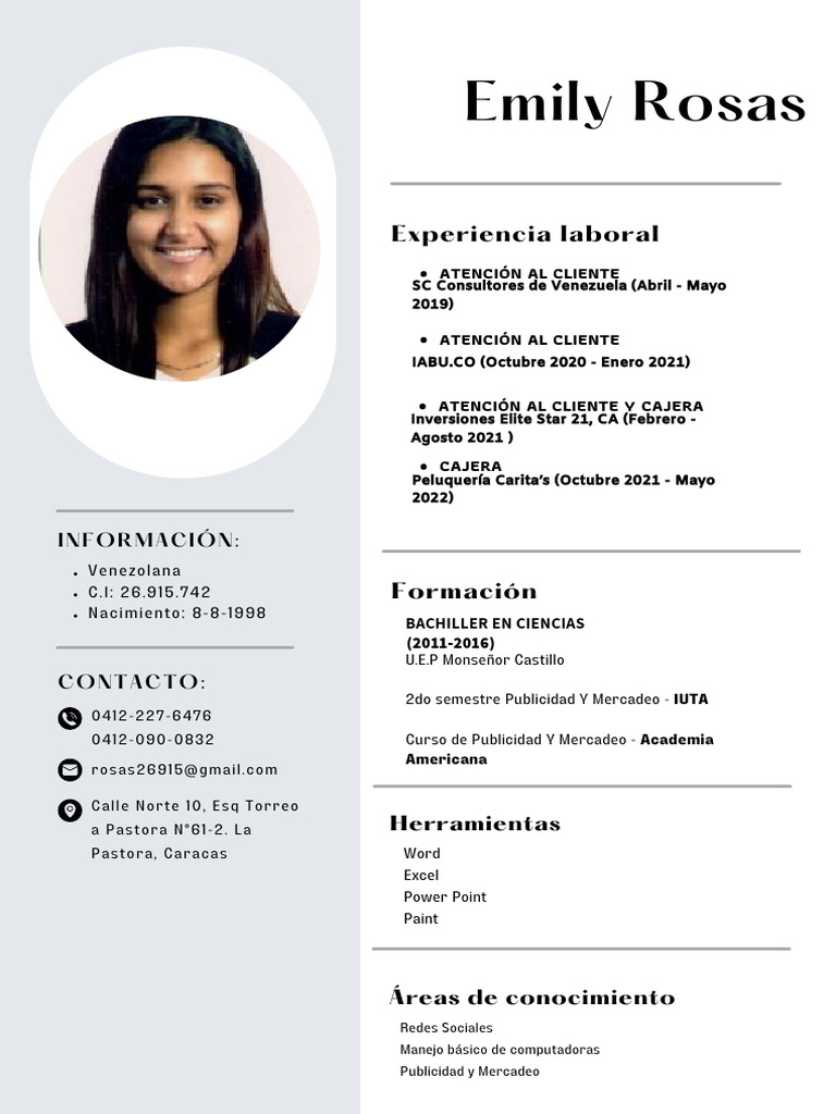 Curriculum Emily Rosas 2024 (1) | PDF