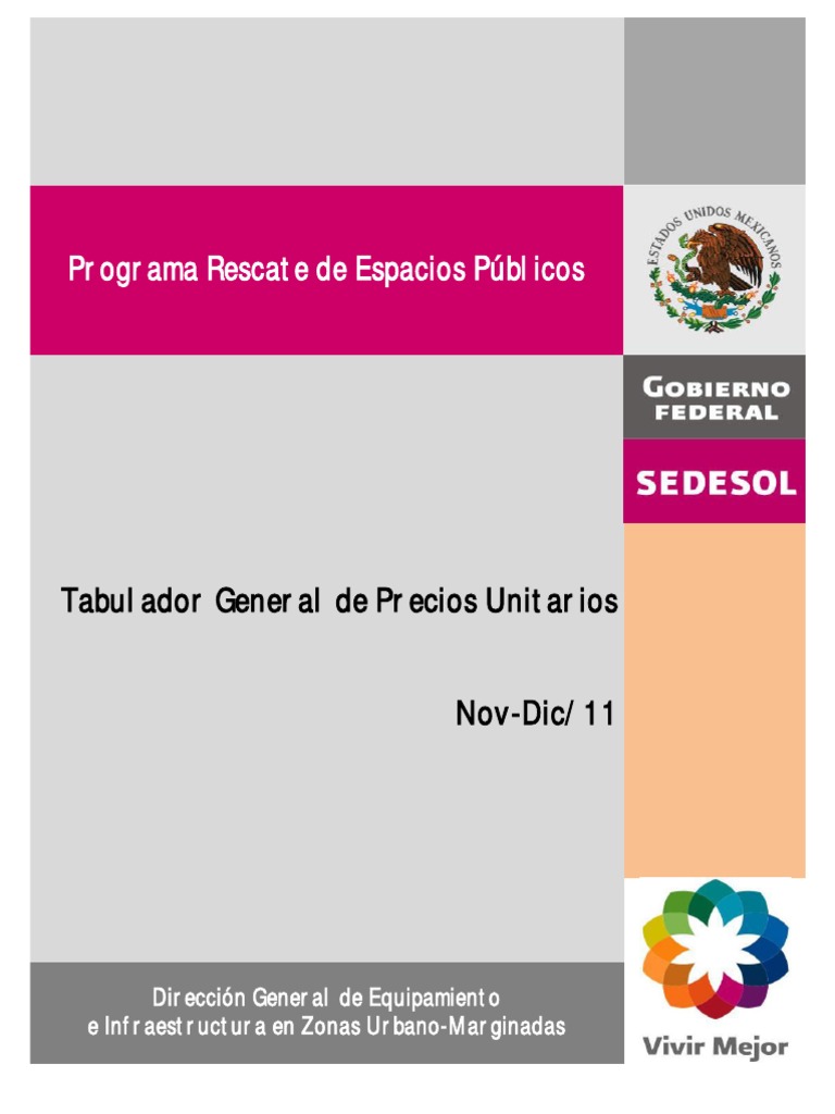 Tabulador General 269 | PDF | El hombre hace Materiales | Ingeniería de ...