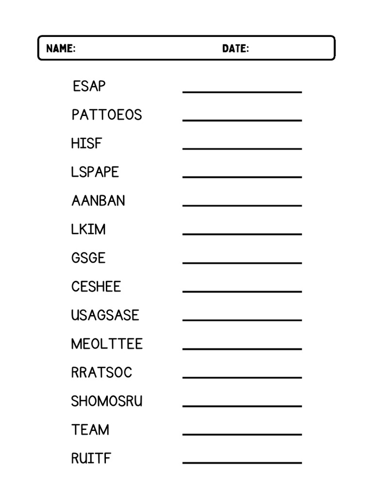 Christmas Word Scramble Puzzle Worksheets | PDF | Christmas | Nativity ...