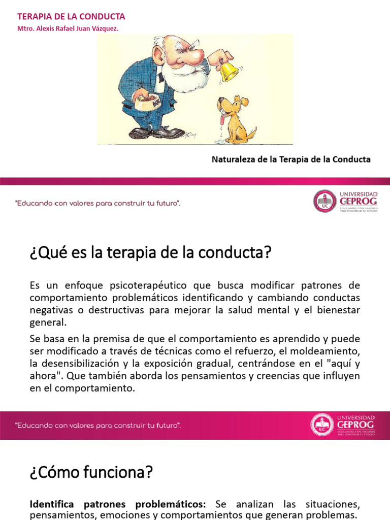 Terapia de La Conducta 1 | PDF | Terapia conductual | Comportamiento
