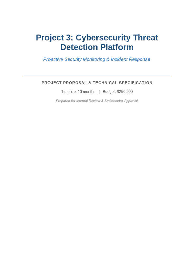 Project 3 Cybersecurity Platform | PDF | Computer Security | Security