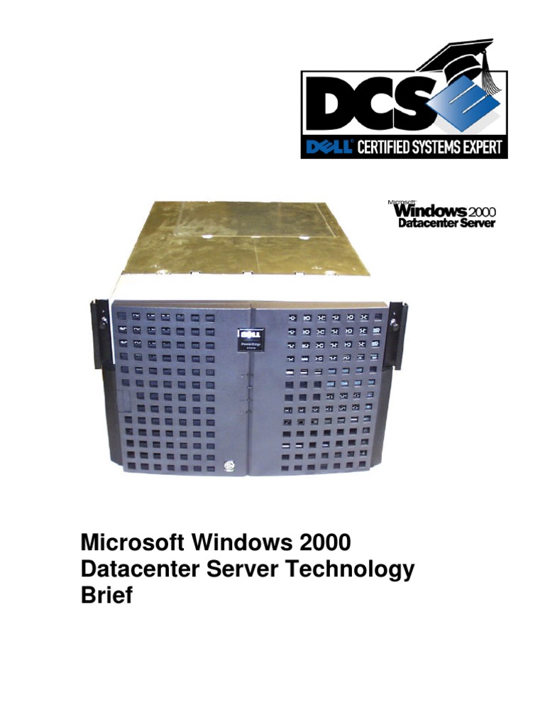 Microsoft Windows 2000 Datacenter Server Technology Brief | PDF ...