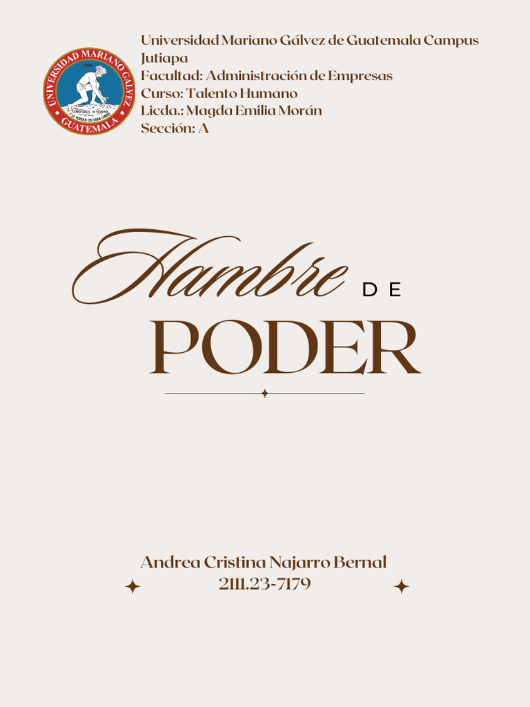 Hambre de Poder | PDF