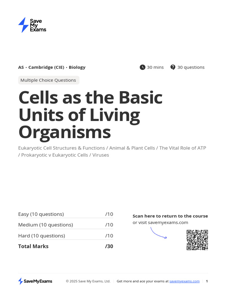 1 2 Cells As The Basic Units of Living Organisms XvGPPTCsk2DMcM4w | PDF ...