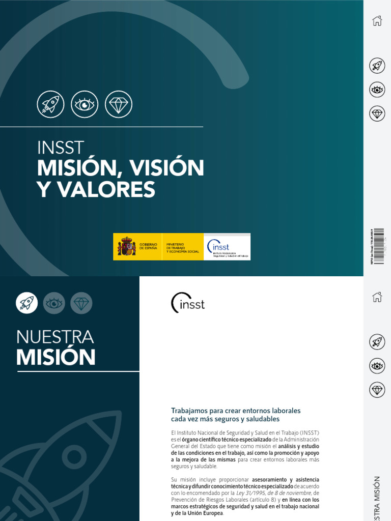 INSST_Misión, Visión y Valores | PDF