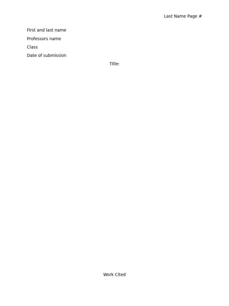 MLA Formatting Cheat Sheet | PDF