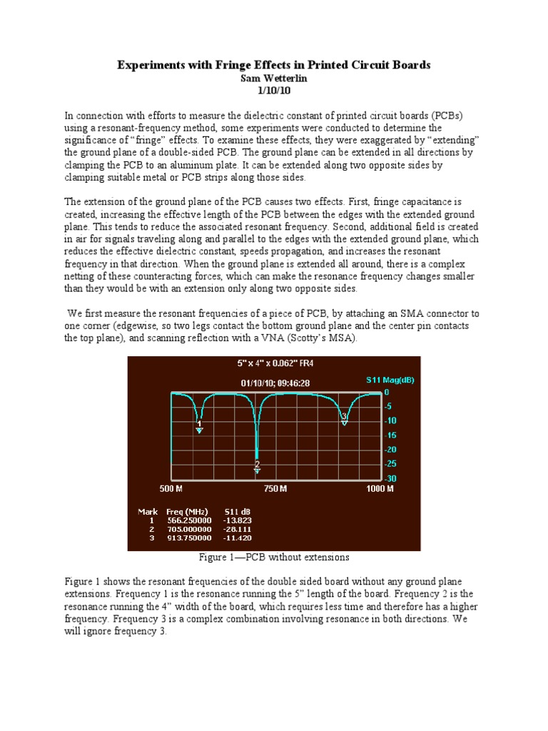 Fringe Effects | PDF | Printed Circuit Board | Capacitor