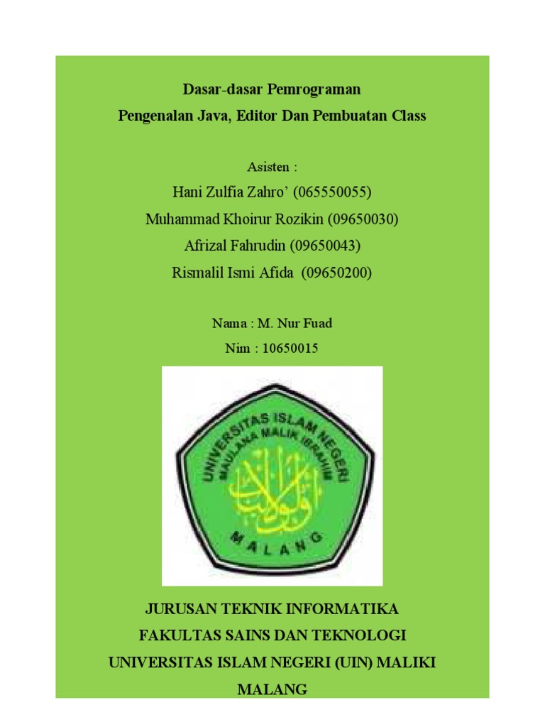 Pengenalan Java dan Pembuatan Class | PDF | Seni | Komputer