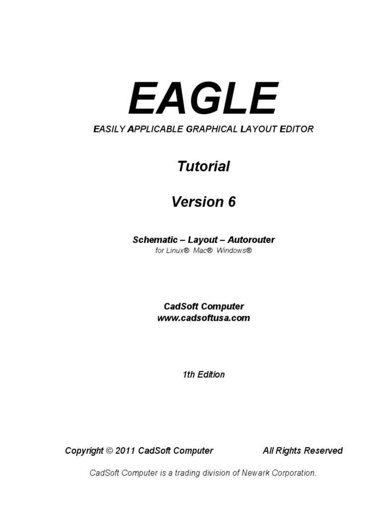 V6 Tutorial Eagle Software | PDF