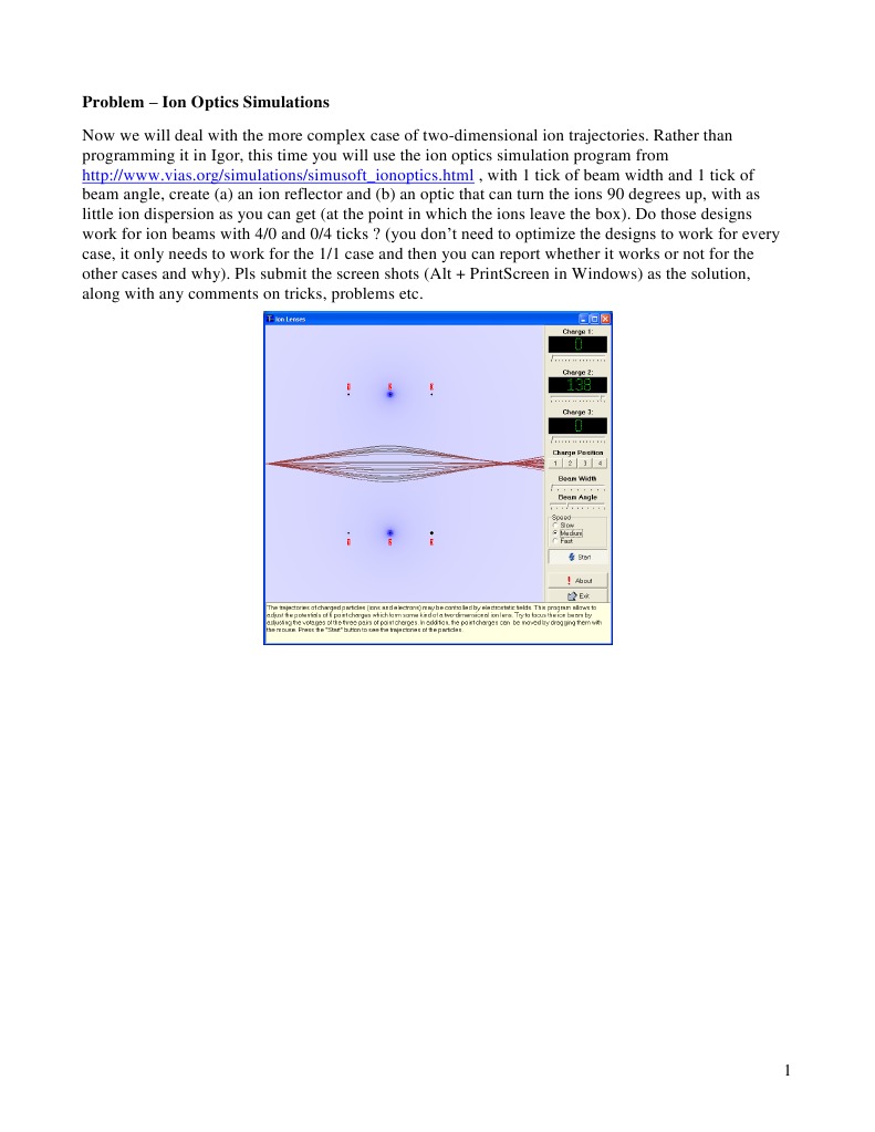 Ion Optics Simulation Techniques | PDF