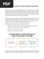 ISO 9001:2015 Scope Statement Examples | PDF | Quality Management ...