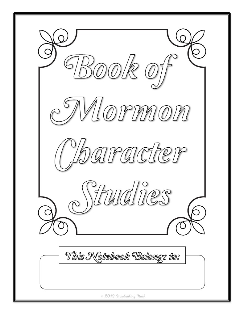 Book of Mormon Character Study Notebooking Pages | Download Free PDF ...