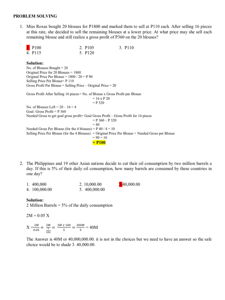 CSE Math Reviewer 27 | PDF