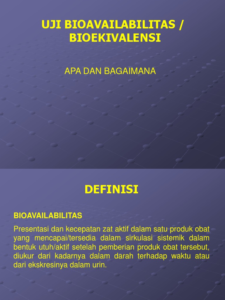 Bioequivalence Study Design and Procedures | PDF