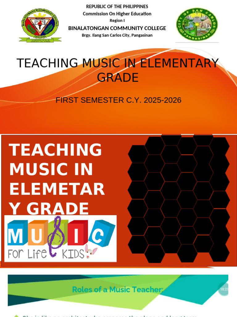 Edited Teaching Music in Elem Grade | PDF | Learning | Lesson Plan