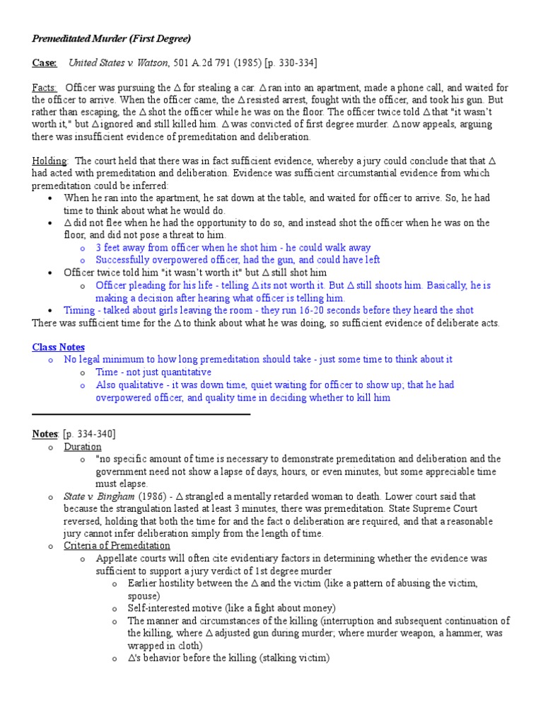United States v. Watson | PDF | Murder | Criminal Law