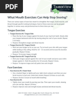 Lip Closure and Stretching Exercises | PDF | Lip | Mouth