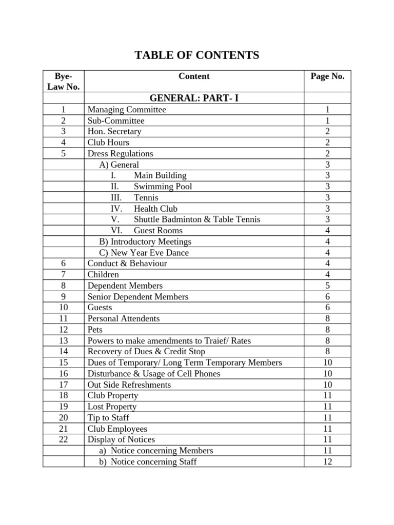 The Nizam Club, Bye-Laws of The Club | PDF | Cheque | Payments