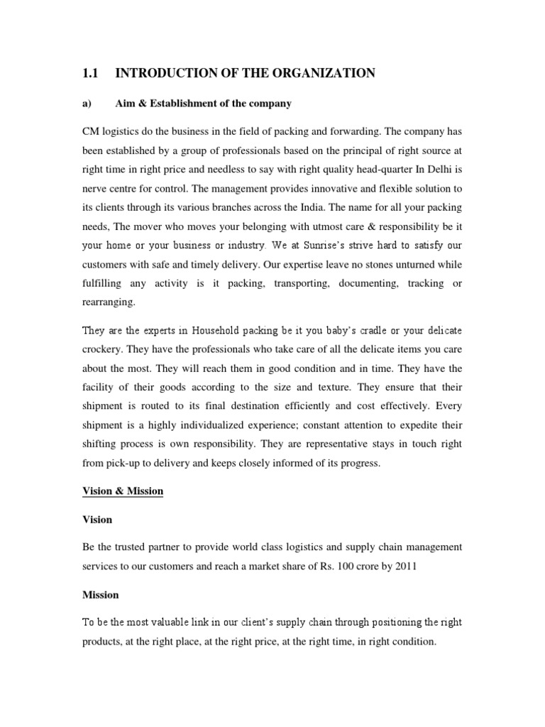 CM Logistics Freight Forwarding and International Marketing Strategies ...