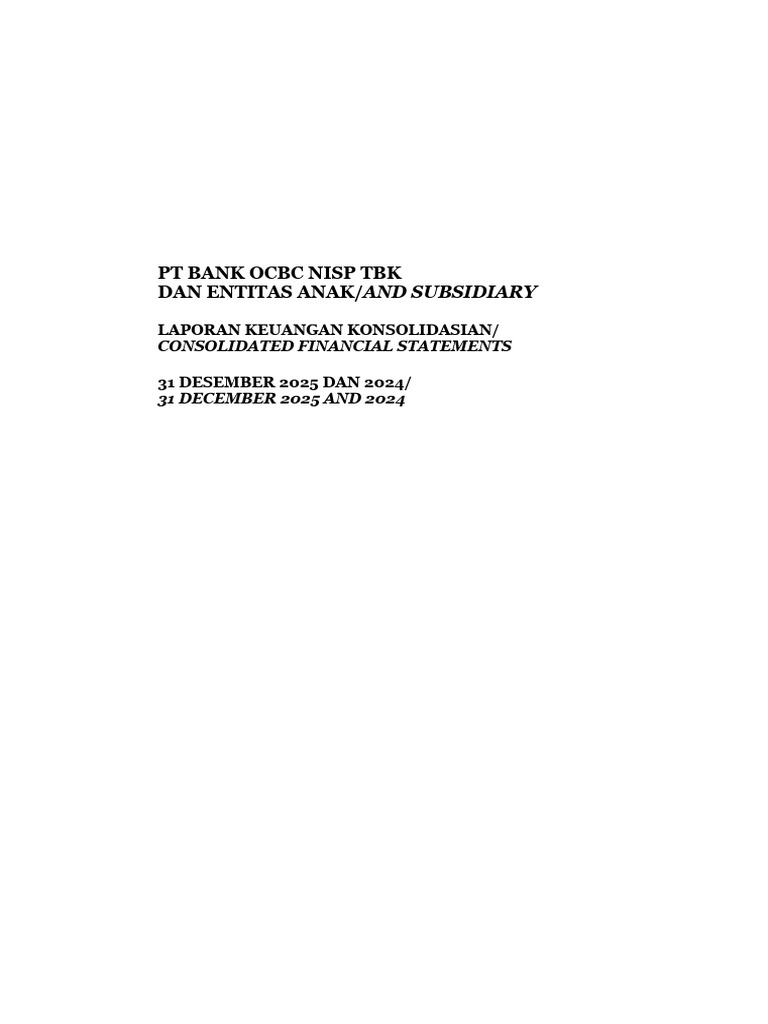 Fs PT Bank Ocbc Nisp TBK 31 Dec 2025 (Audited) | PDF
