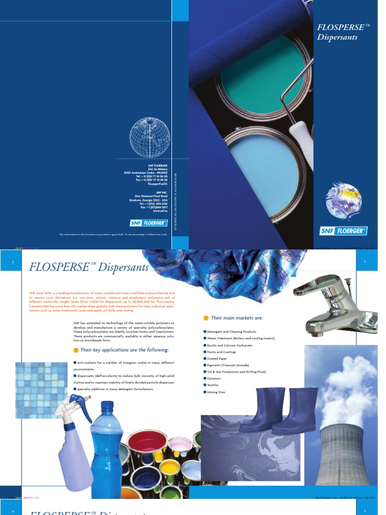 Dispersants Flosperse e | PDF | Polymers | Detergent