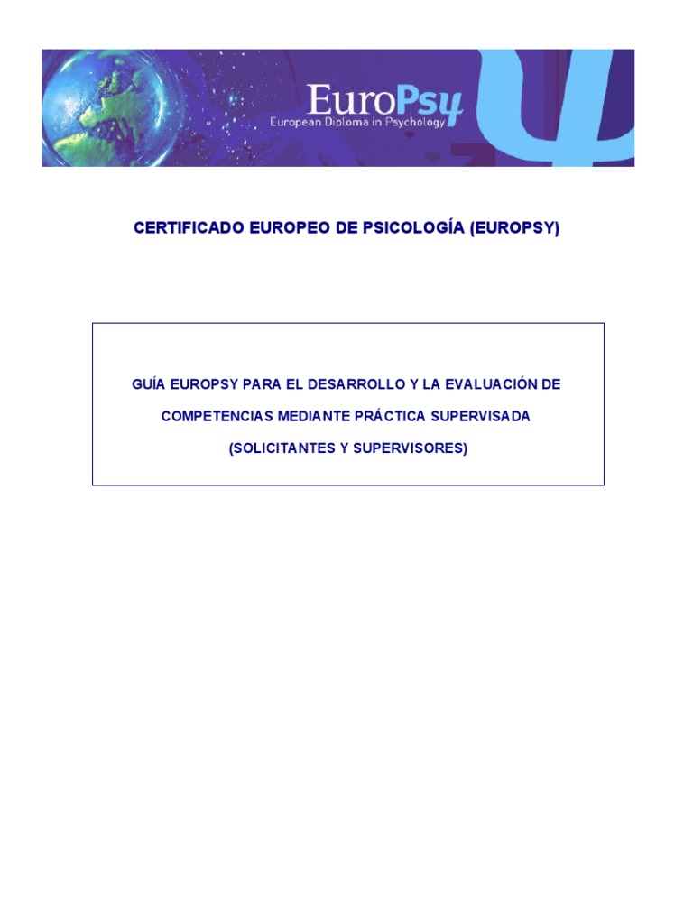 Guia Europsy Clinica | PDF | Validez (Estadísticas) | Sicología