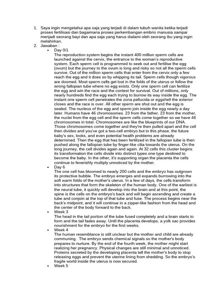 The Reproduction Process | PDF | Childbirth | Uterus