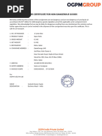 Non-Hazardous Cargo Certification | PDF | Dangerous Goods | Supply ...