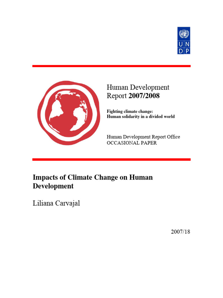 Impacts of Climate Change On Human Devel | PDF | Glacier | Drought