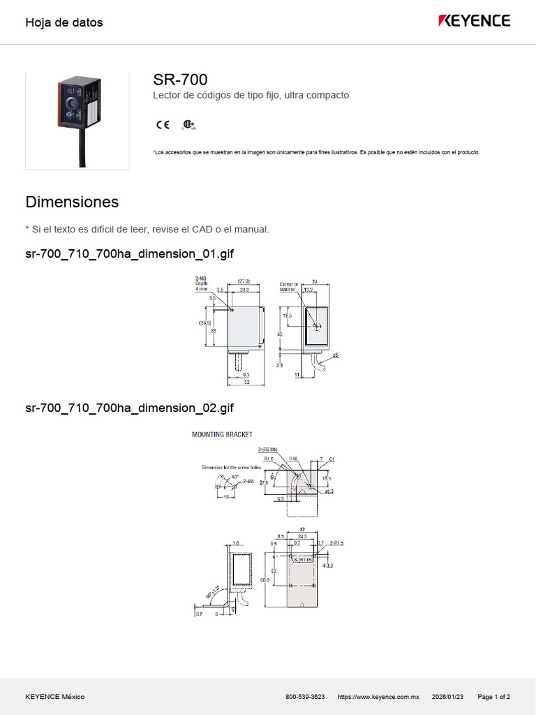 SR-700 Datasheet | PDF