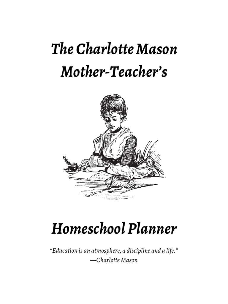 Free Charlotte Mason Homeschool Planner Pages | PDF