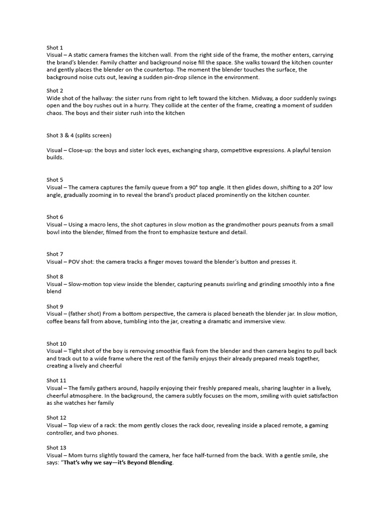 Story Board-short Breakdown (1) | PDF | Blender | Camera