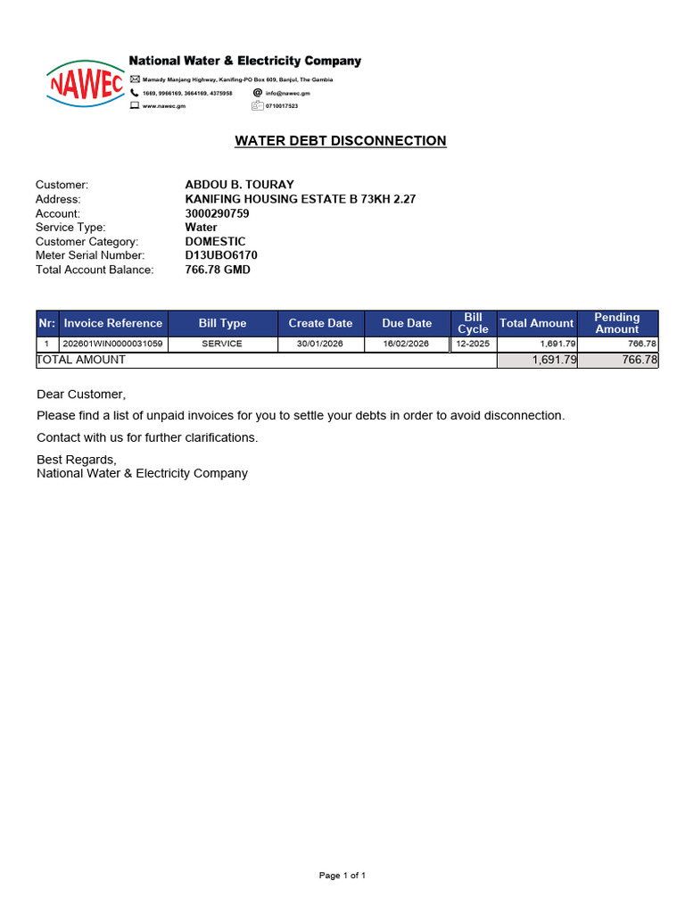 20260227_Disconnection Notice_4159228666815729426 | PDF