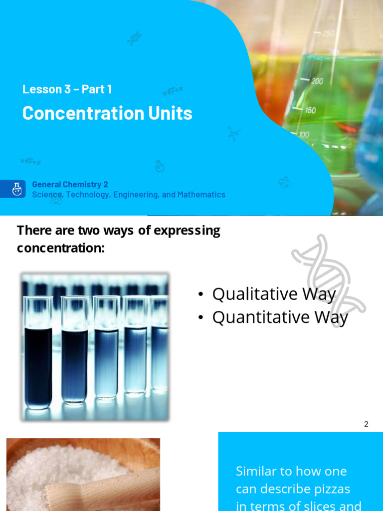 Chapter2 Lesson3Part1 | PDF | Concentration | Mass Fraction (Chemistry)