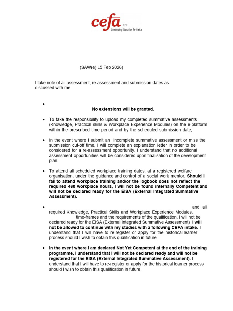 Declaration - Schedule of Learning | PDF | Learning | Cognition