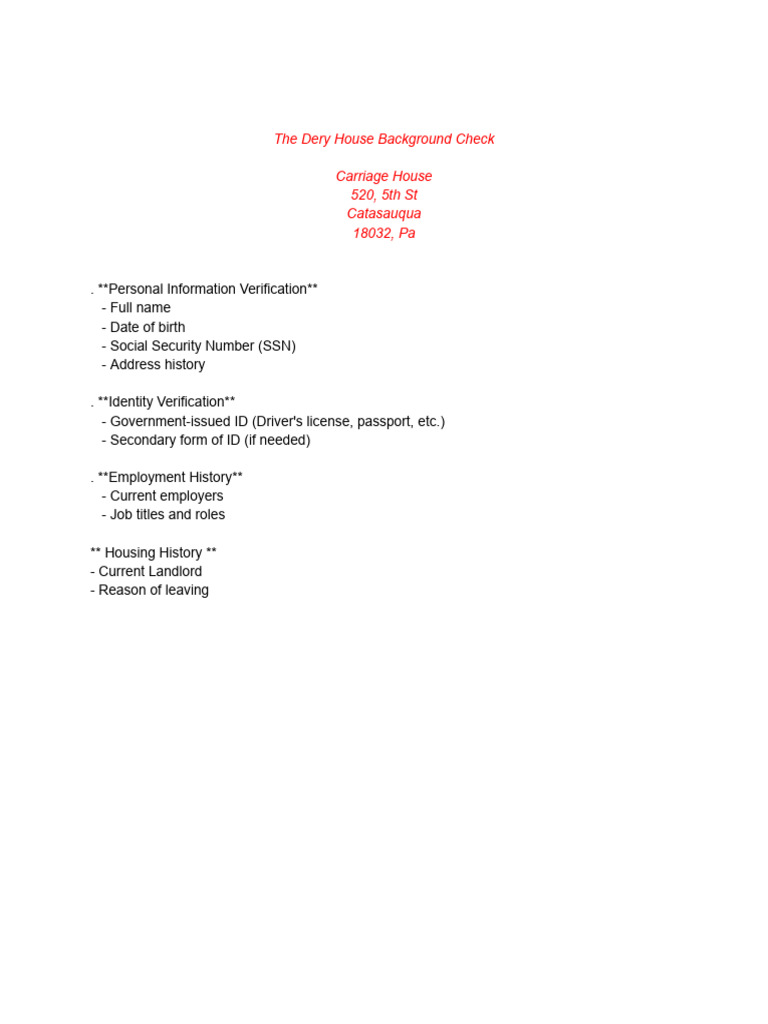 Background Check Form | PDF