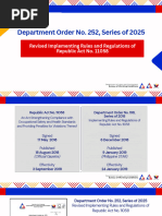 DO 252-25: Revised OSH Regulations 2025 | PDF | Occupational Safety And ...