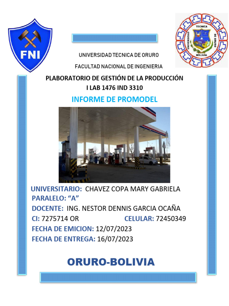 Chavez Copa Mary Gabriela Simulacion Promodel | PDF | Simulación ...