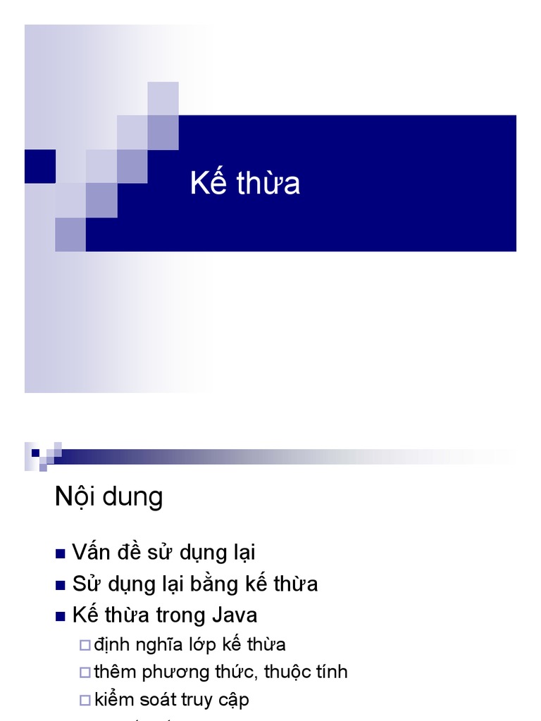05 Kế thừa trong java | PDF