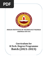 IIT Madras B.Tech Electrical Engineering Curriculum 2024 | PDF ...