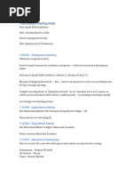 Toastmasters Table Topics Master Script | PDF