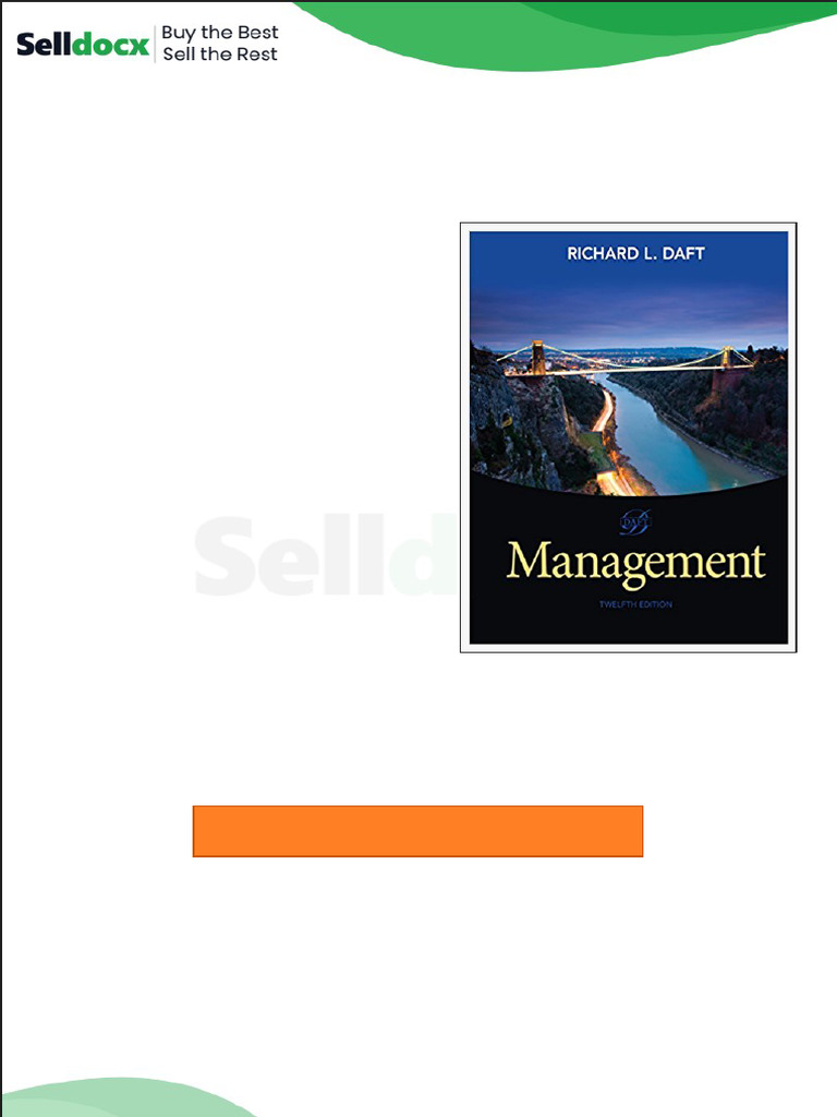 Solution Manual For Management 12th Edition by Richard L Daft | PDF ...