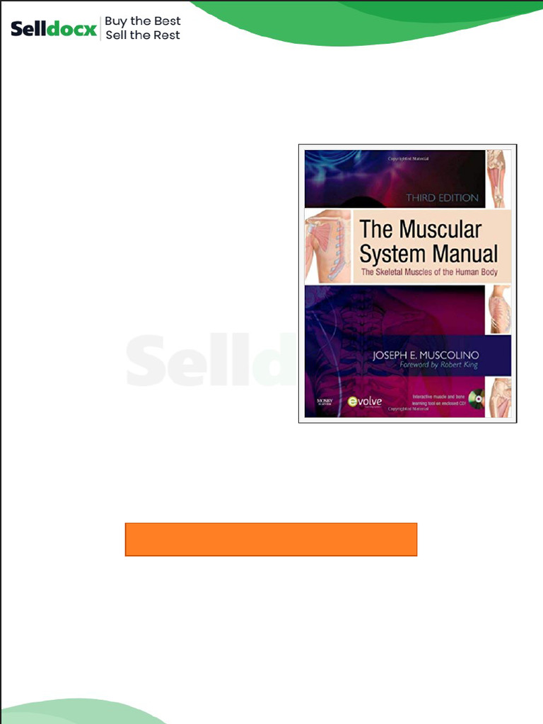 Test Bank for the Muscular System Manual the Skeletal Muscles of the ...