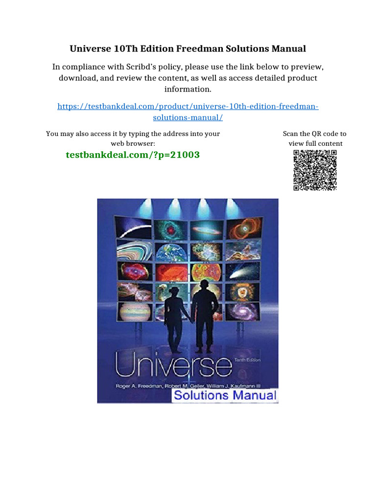 Universe 10th Edition Freedman Solutions Manual | PDF | Stars | Astronomy