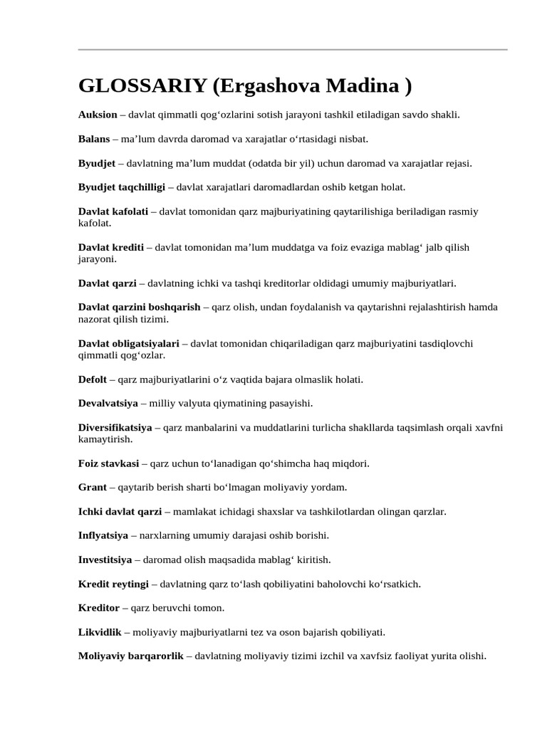 GLOSSARIY | PDF