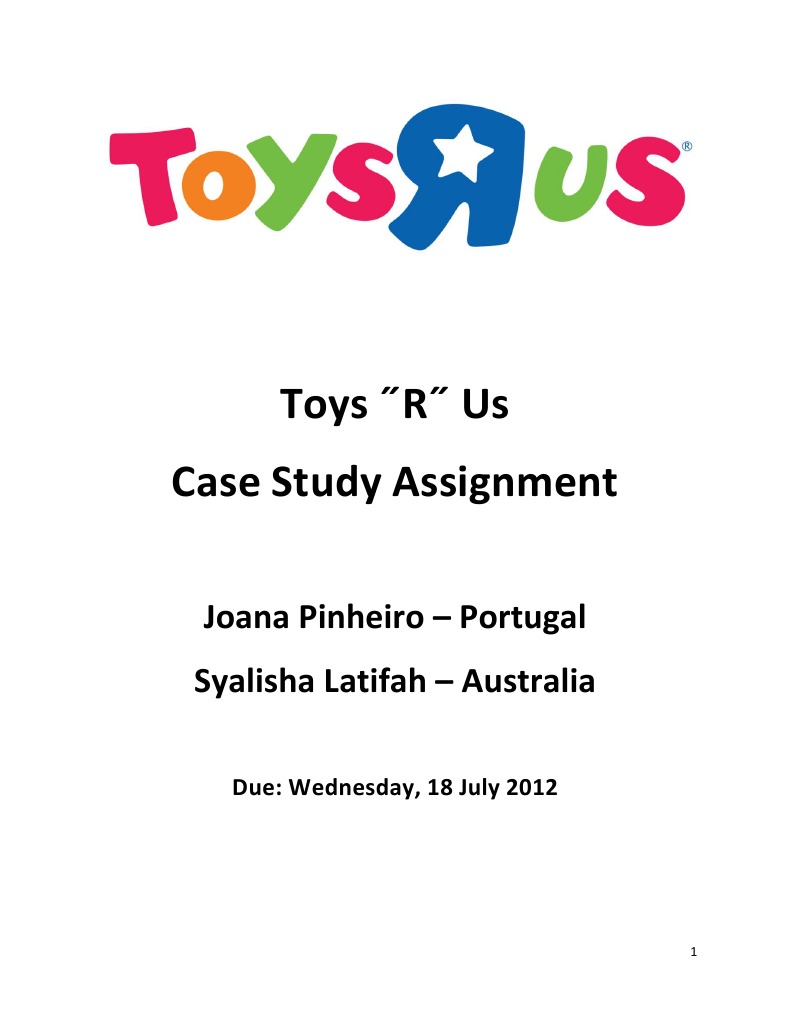 Toys R Us Assignment | PDF | Competitive Advantage | Retail