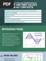 RMS vs Peak Voltage Explained | PDF | Root Mean Square | Voltage