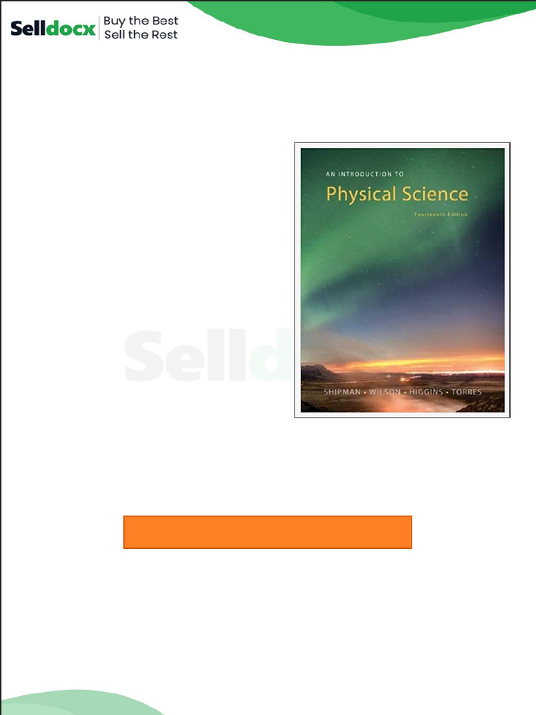 Test Bank for an Introduction to Physical Science 14th Edition by James ...