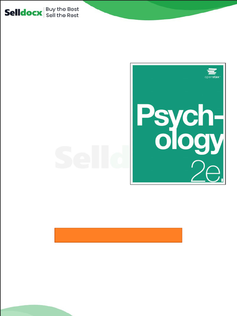 Solution Manual For Openstax 2e Psychology 2e | PDF