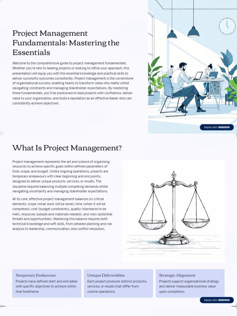 Project Management Fundamentals Mastering The Essentials | PDF ...